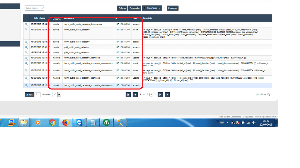 RESOLVIDO - Bug no log - mesmo IP para todas a maquinas - Bugs - Scriptcase