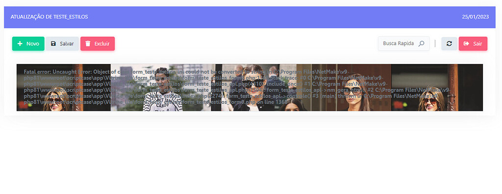 Imagem dentro de um bloco - Bugs - Scriptcase Low-code