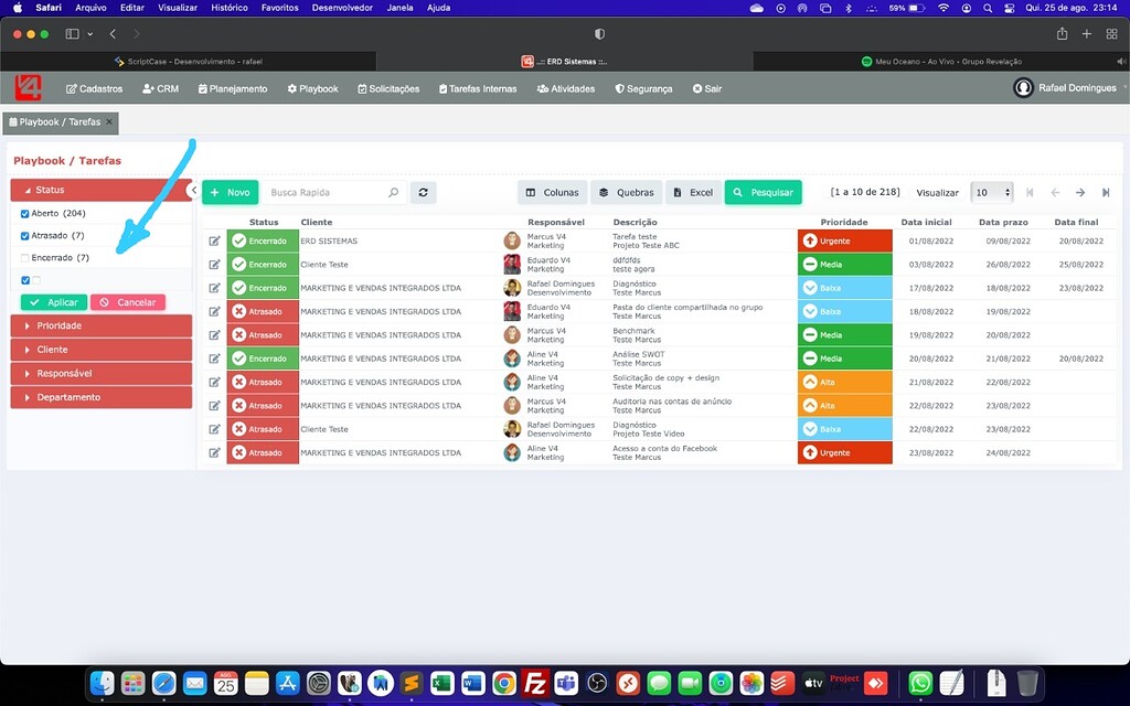 Iniciar uma grid/consulta com filtro pré definido - Consultas - Scriptcase Low-code