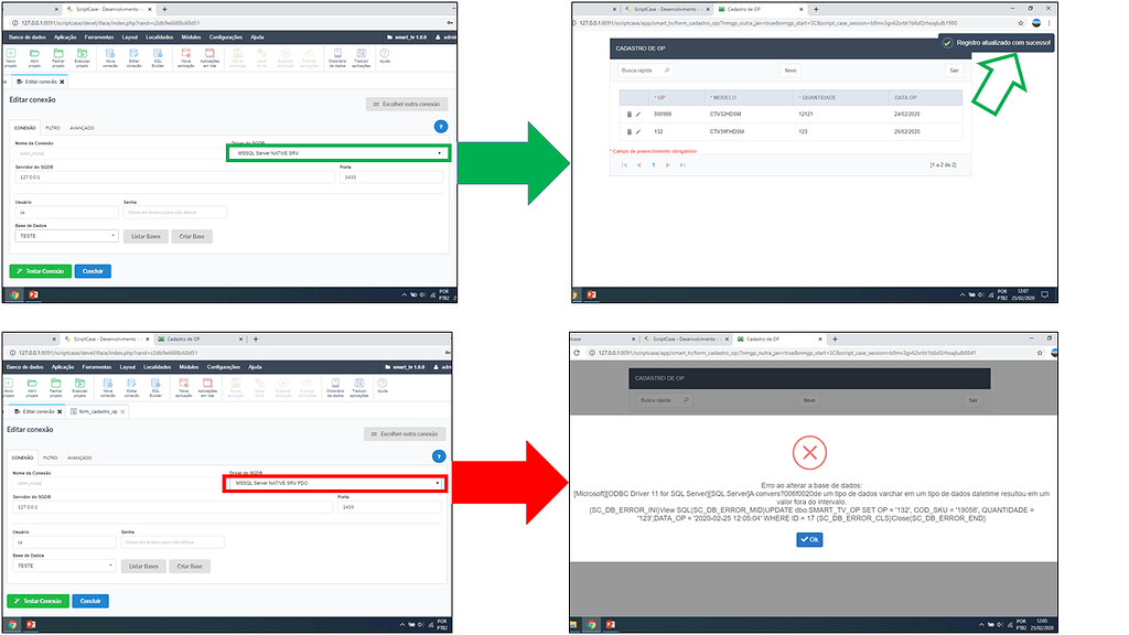 Erro de Conversão SQL SERVER [RESOLVIDO] - Formulários - Scriptcase Low-code