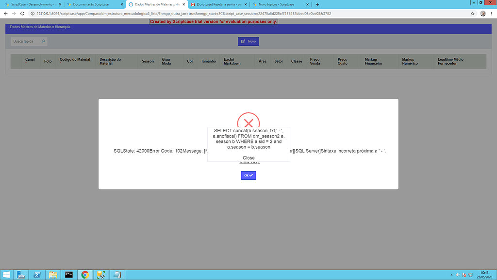 [RESOLVIDO] BUG Versao 9.4.028 - Concat do SQL Server para Lookup de Campos - Bugs - Scriptcase ...
